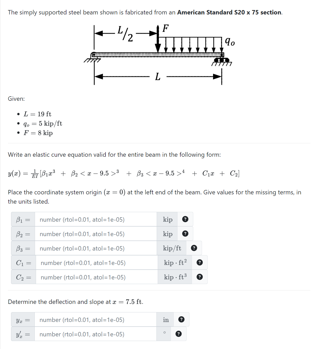 Solved The simply supported steel beam shown is fabricated | Chegg.com