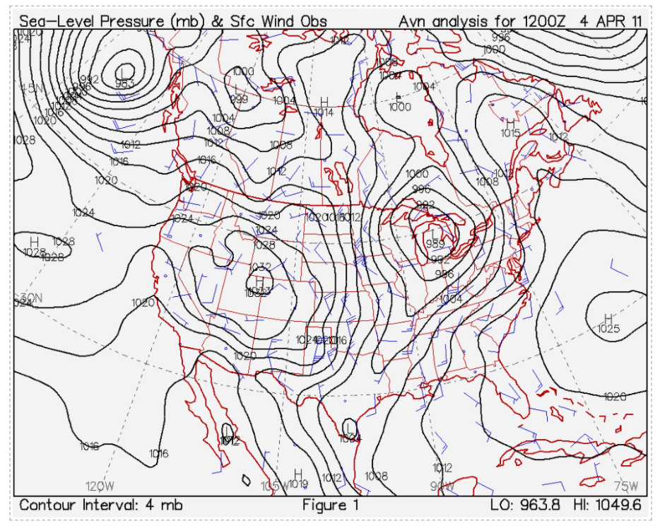 Solved Part III: Analyzing Weather Maps & Pressure In this | Chegg.com