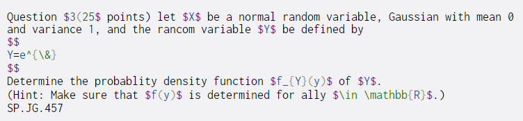 Solved Question $3(25$ points) let $X$ be a normal random | Chegg.com