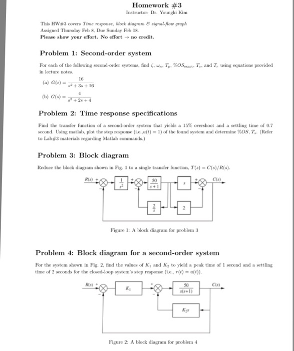 Solved Homework #3 Instructor: Dr. Youngki Kim This HW #3 | Chegg.com