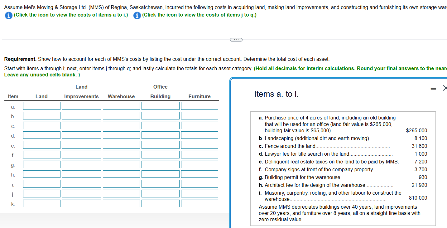 Solved Assume Mel's Moving \& Storage Ltd. (MMS) ﻿of Regina, | Chegg.com