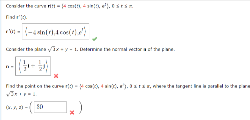 Solved Consider the curve r(t)= 4cos(t),4sin(t),et ,0≤t≤π. | Chegg.com