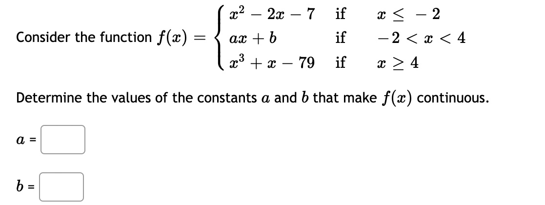 Solved Consider the function | Chegg.com