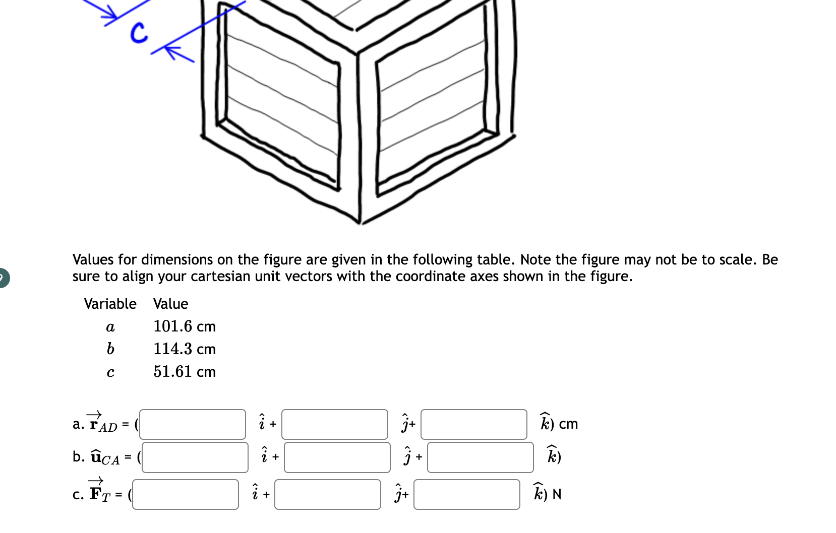 Solved Values for dimensions on the figure are given in the | Chegg.com