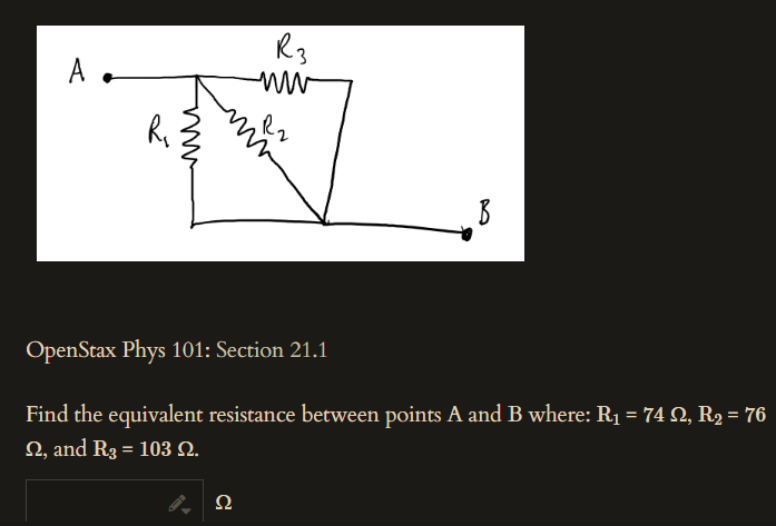 Solved by an EXPERT OpenStax Phys 101: Section 21.1Find the equivalent | Chegg.com