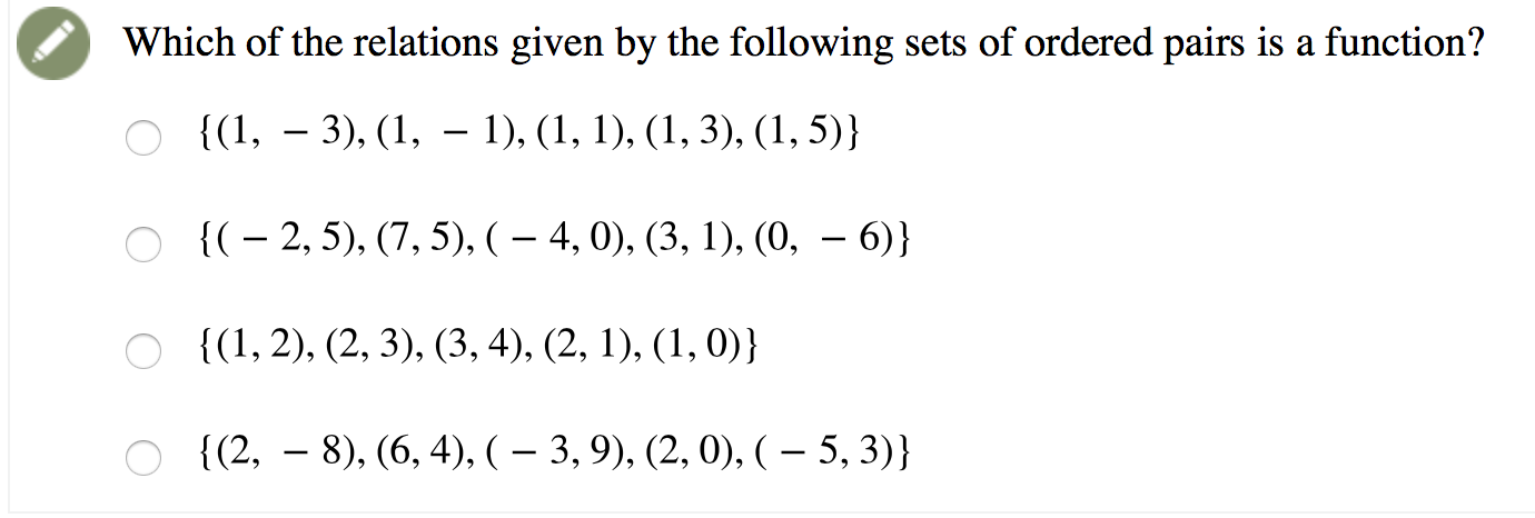 Solved Which of the relations given by the following sets of | Chegg.com Solved Which of the relations given by the following sets of | Chegg.com