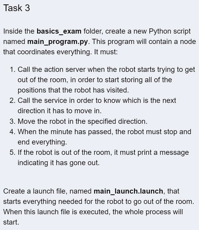 Task 1 Inside the basics_exam folder, create a new | Chegg.com