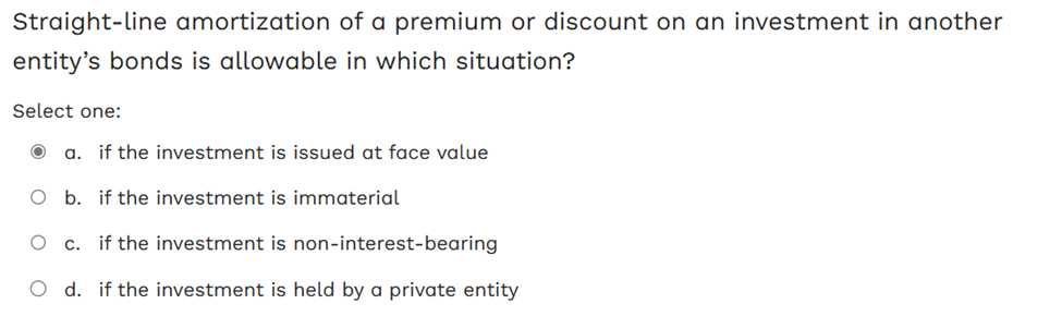 Solved Straight-line amortization of a premium or discount | Chegg.com