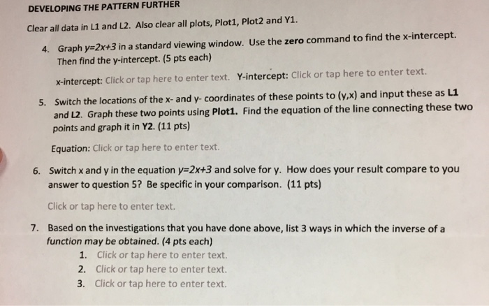 Solved Clear all data in L1 and L2. Also clear all plots, | Chegg.com