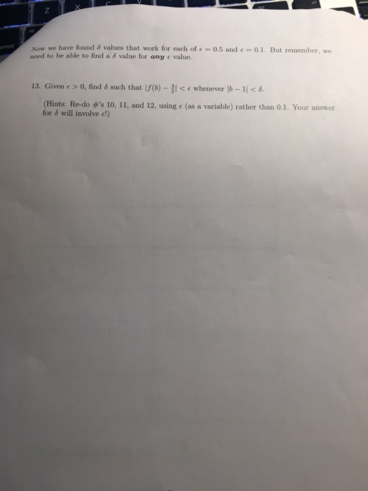 Solved Formal Definition of a Limit Math& 151 Consider the | Chegg.com