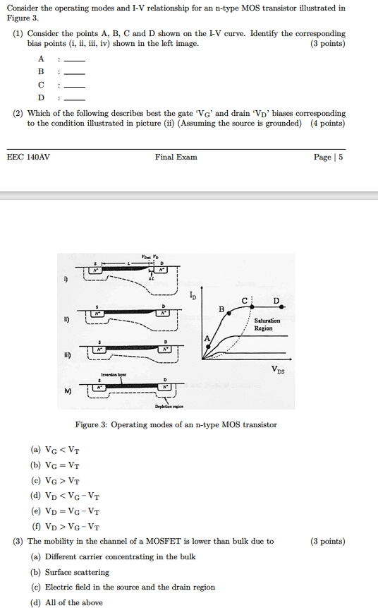 Solved Consider the operating modes and I-V relationship for | Chegg.com