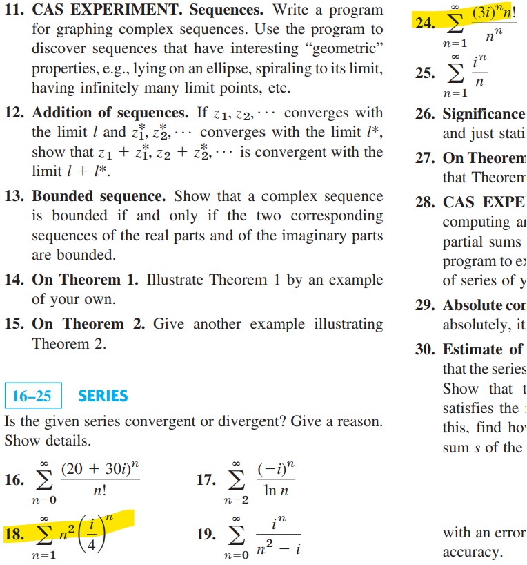 Solved 11. CAS EXPERIMENT. Sequences. Write a program for | Chegg.com