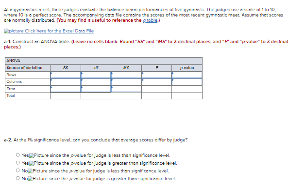 Solved A B Gymnast 1 Gymnast 2 Gymnast 3 Gymnast 4 Gymnast 5 | Chegg.com