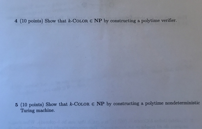 k-coloring for a graph is assignment of colors to | Chegg.com