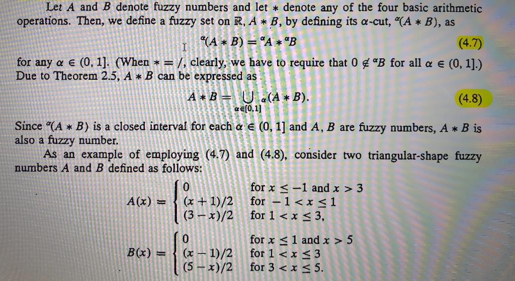 Source : Book : Fuzzy Sets and Fuzzy Logics - Theory | Chegg.com
