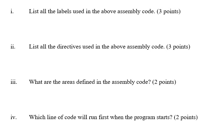 Solved Given the following piece of ARM assembly code, | Chegg.com
