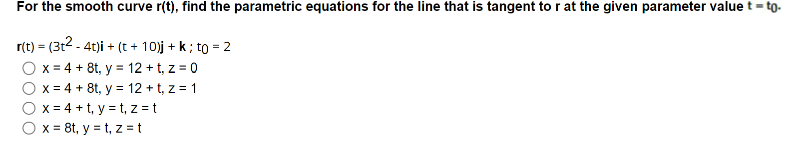 Solved For the smooth curve r(t), find the parametric | Chegg.com