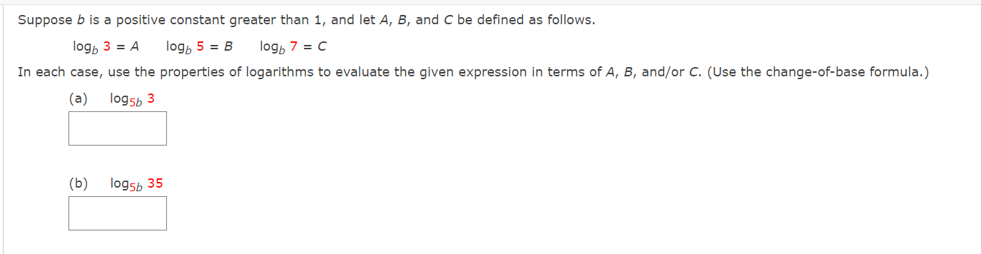 Solved Suppose b is a positive constant greater than 1 , and | Chegg.com