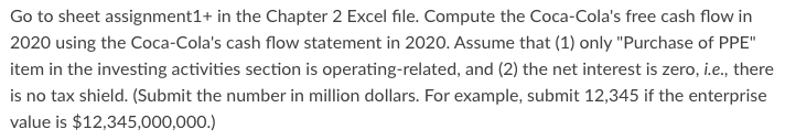 Solved Go to sheet assignment1+ in the Chapter 2 Excel file. | Chegg.com