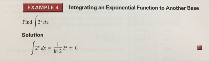 Solved EXAMPLE 4 Integrating an Exponential Function to | Chegg.com