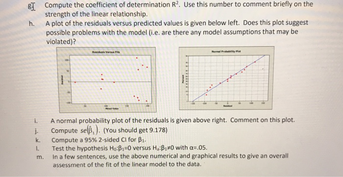 Solved Compute the coefficient of determination R2 Use this | Chegg.com