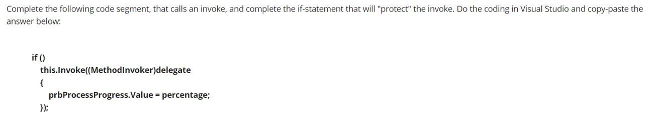 Solved Complete the following code segment that calls an | Chegg.com