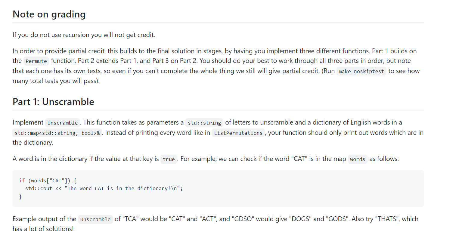 Solved Recursive Scrabble Solver In this lab you will work | Chegg.com