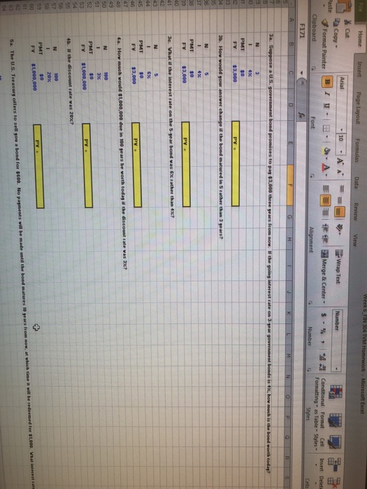 Solved 0110 Clipboard Font as Table Styles PMT PMT 3,000 PMT | Chegg.com