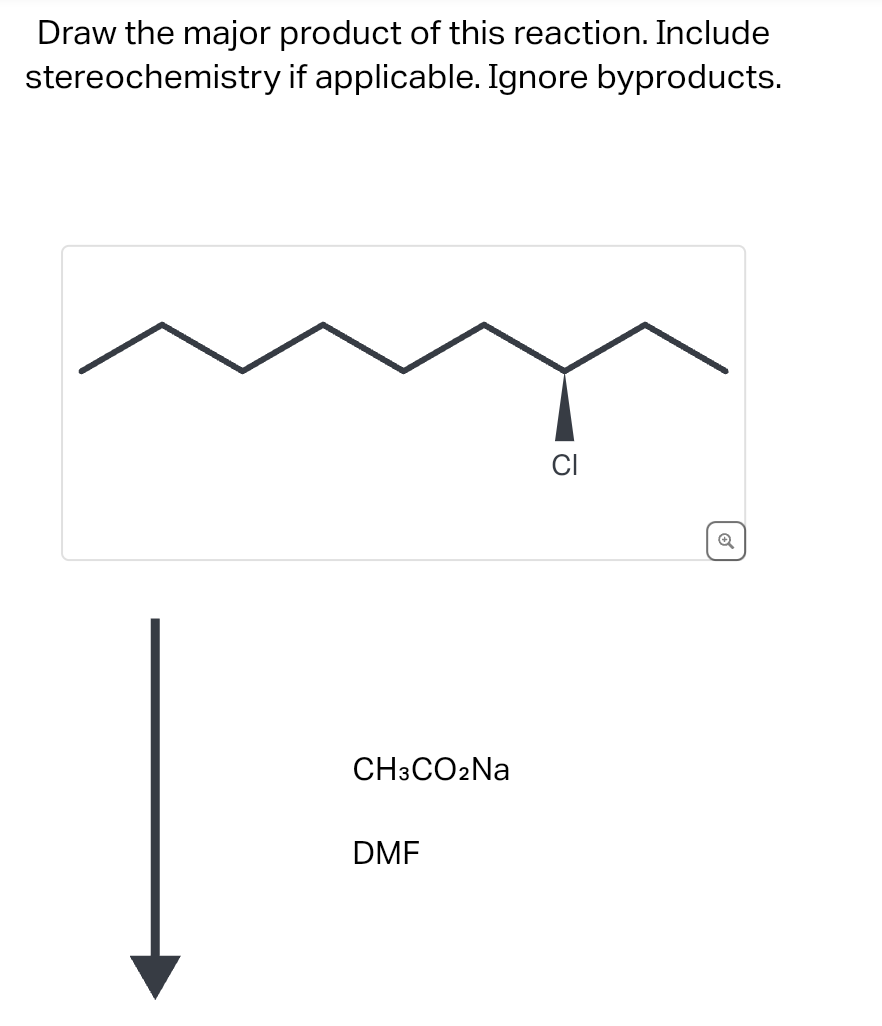 Solved Draw the major product of this reaction. Include | Chegg.com