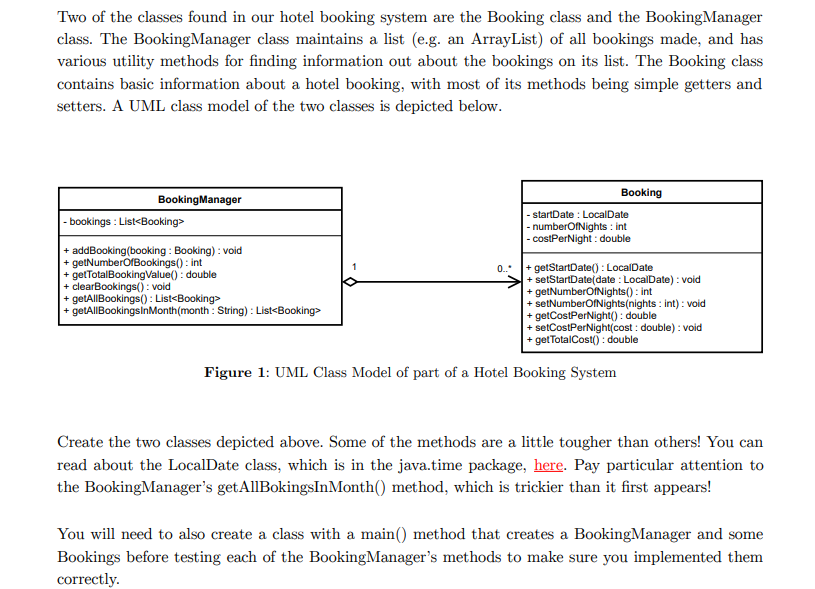 Solved UML to Java code conversion. Could someone solve | Chegg.com