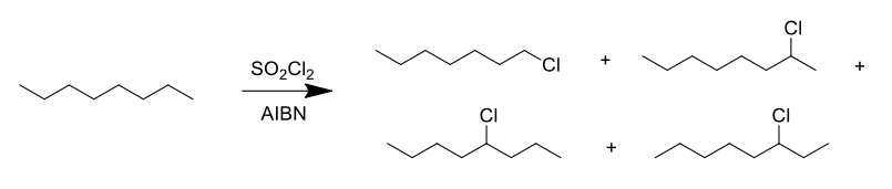 Solved Radical Chlorination of Heptane Mass of | Chegg.com
