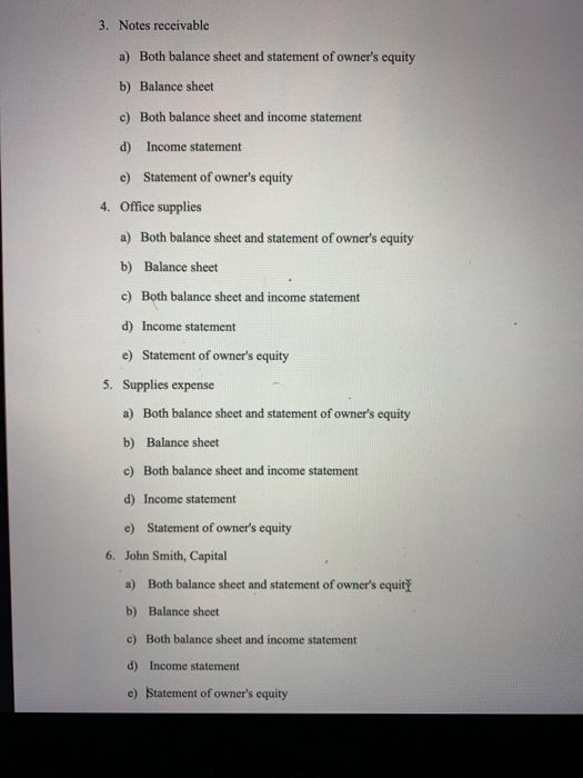 Solved 3. Notes receivable a) Both balance sheet and | Chegg.com