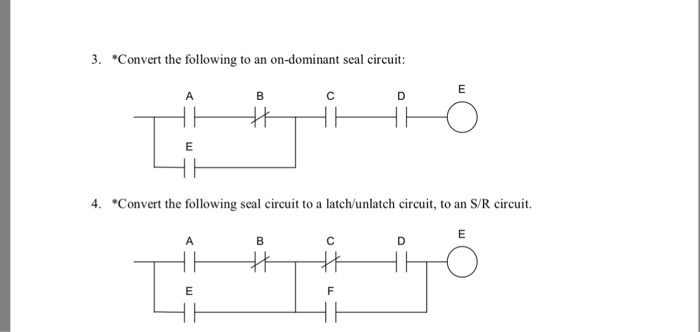 Solved 3. *Convert the following to an on-dominant seal | Chegg.com