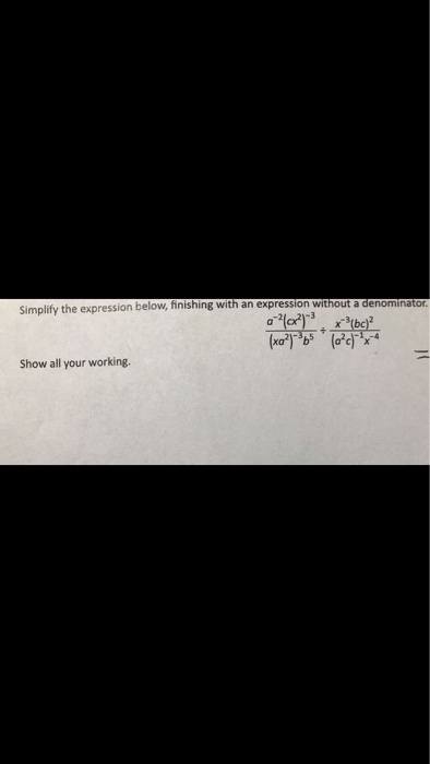 Solved Simplify the expression below, finishing with an | Chegg.com