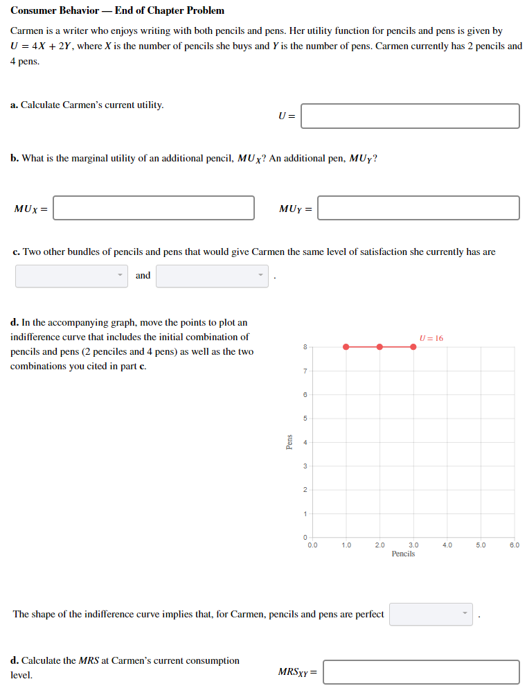 Solved Consumer Behavior - End of Chapter Problem Carmen is | Chegg.com