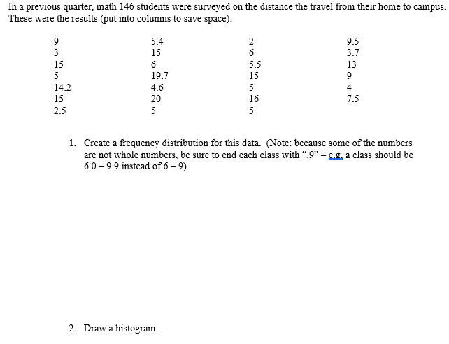 Solved In a previous quarter, math 146 students were | Chegg.com