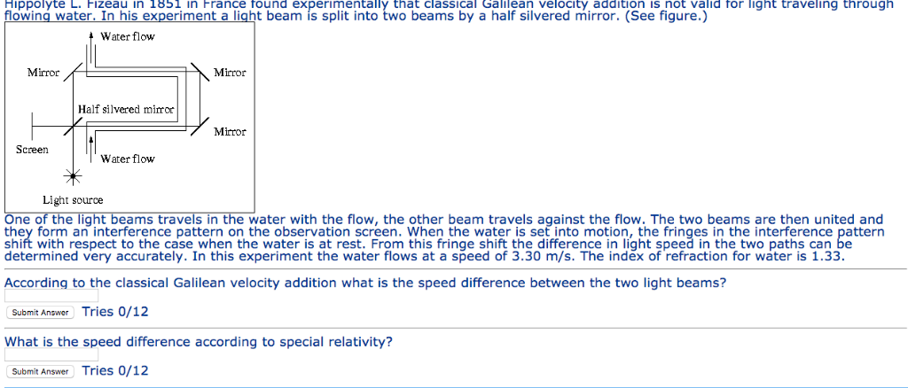 Solved Hippolyte L Fizea in 1851 in France found | Chegg.com