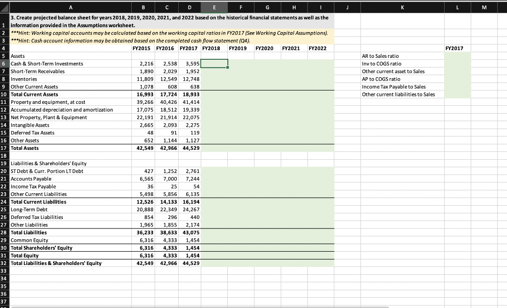 Solved please help! show formulas and answers! Assumptions | Chegg.com