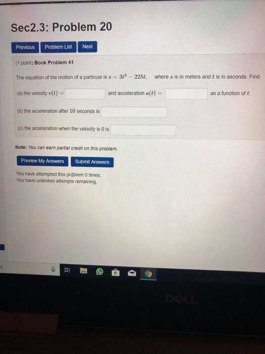 Solved Sec2.3: Problem 20 PreviousProblem List Next (1 | Chegg.com