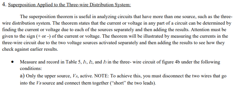 Solved 4. Superposition Applied to the Three-wire | Chegg.com