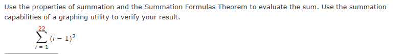 Solved Use the properties of summation and the Summation | Chegg.com