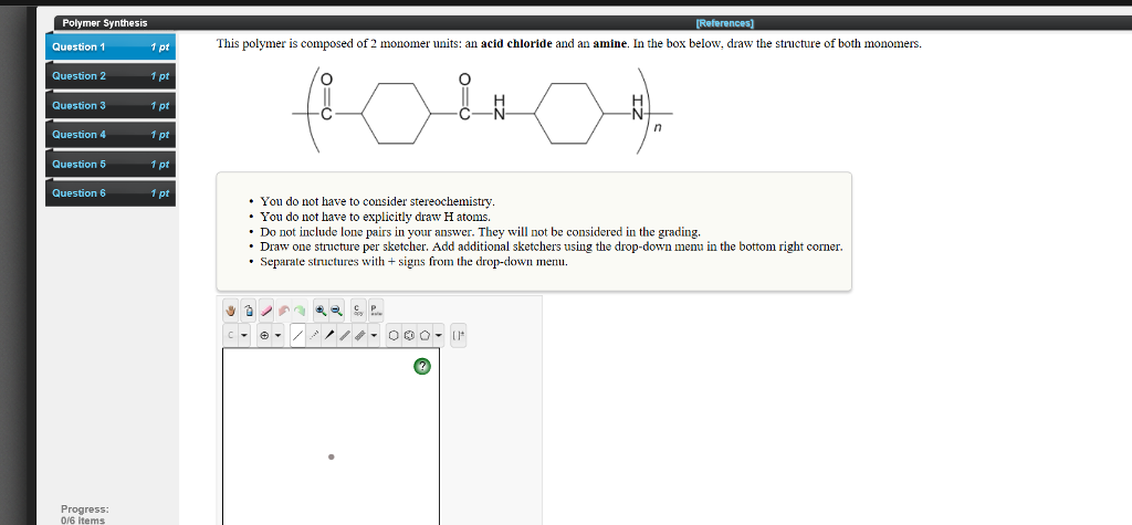 Solved This polymer is composed of 2 monomer units: an acid | Chegg.com