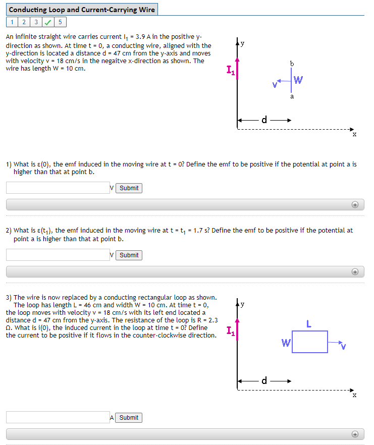 Solved An infinite straight wire carries current I1=3.9 A in | Chegg.com