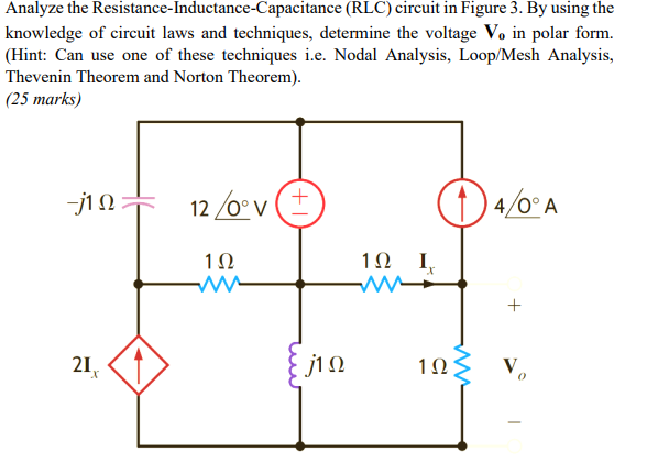 Solved Analyze the Resistance-Inductance-Capacitance (RLC) | Chegg.com
