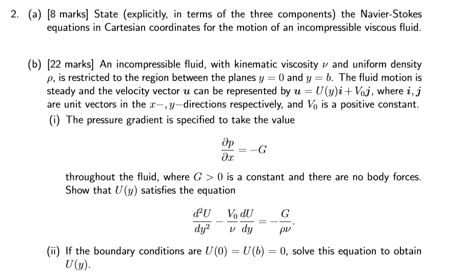 Solved 2. (a) [8 marks) State (explicitly, in terms of the | Chegg.com