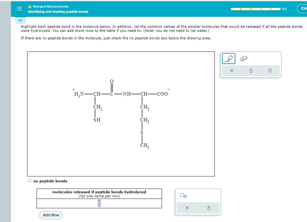 Solved Highlight each peptide bond in the molecule below. In | Chegg.com