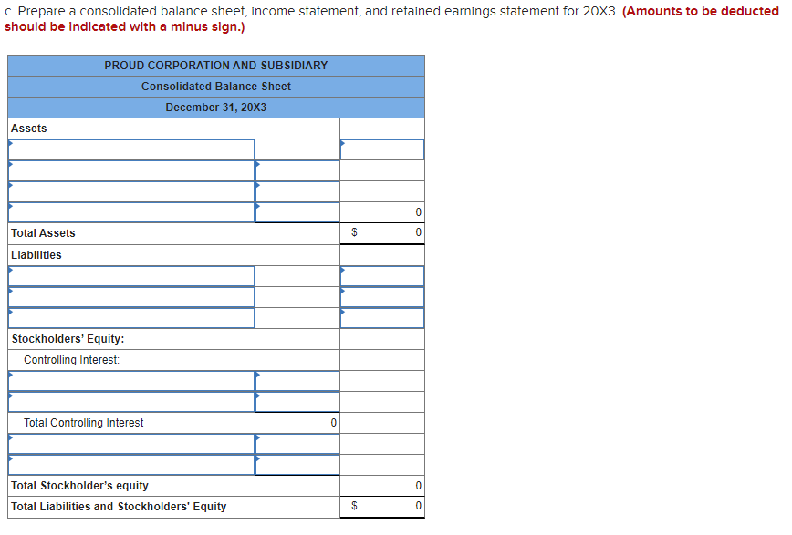 Solved (1) RECORD THE BASIC CONSOLIDATION ENTRY (2) RECORD | Chegg.com