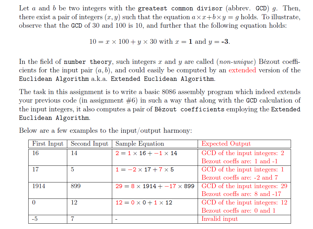 Let a and b be two integers with the greatest common | Chegg.com