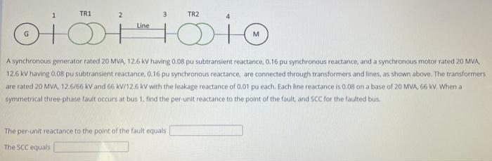 Solved which one do we use subtransient reactance 0.08 or | Chegg.com