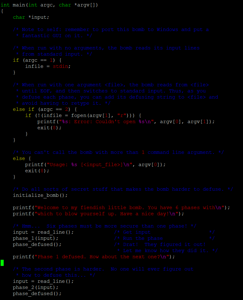 Solved int main(int argc, char *argv[]) { char *input; /* | Chegg.com